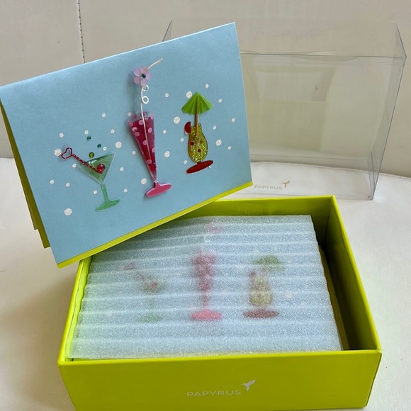 Papyrus | Party Supplies | Papyrus 8 Note Cards Set Summer Cocktails W ...